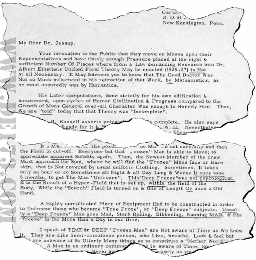 Dr? Morris K. Jessup - The Philadelphia Experiment From A-Z