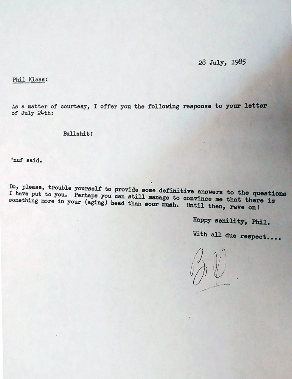 Calvin Parker - Philip Klass File